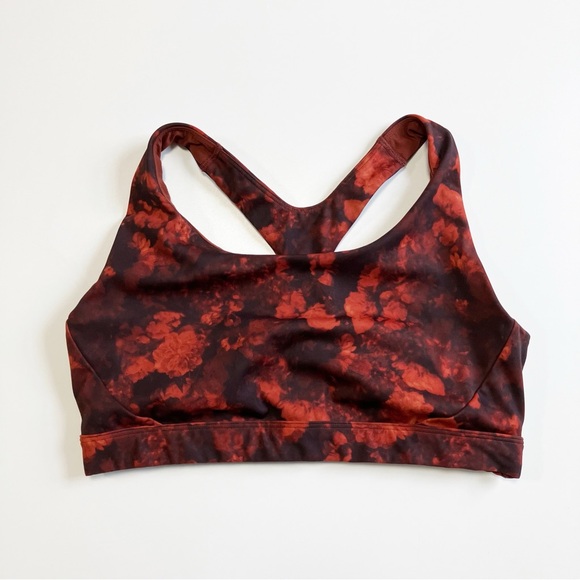 Athleta | Intimates & Sleepwear | Athleta Red Ultimate Printed Bra L ...